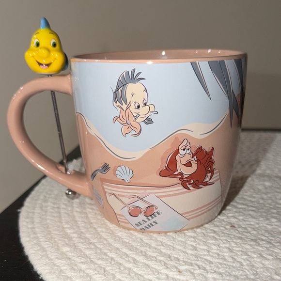 Zrike | Dining | Disney Ariel And Friends Dusty Pink Mug With Flounder ...